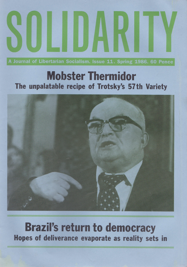 Solidarity Journal #11 Spring 1986 | libcom.org