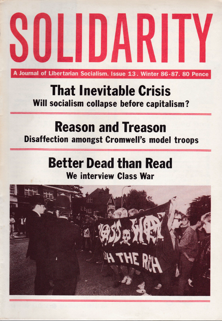 Solidarity Journal #13 Winter 1986/7 | libcom.org