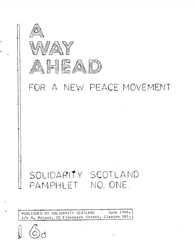 A way ahead for a new peace movement | libcom.org