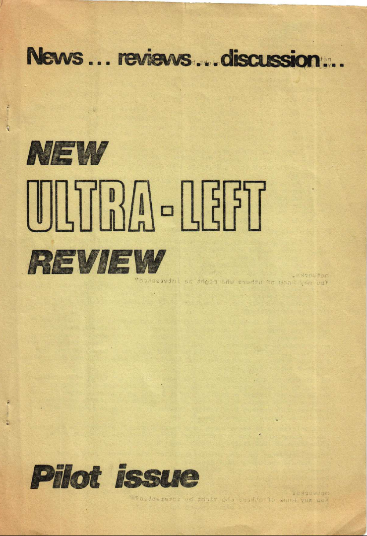 New Ultra-Left Review | libcom.org