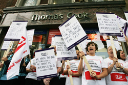 Protests due after police raid Thomas Cook occupation in Dublin ...