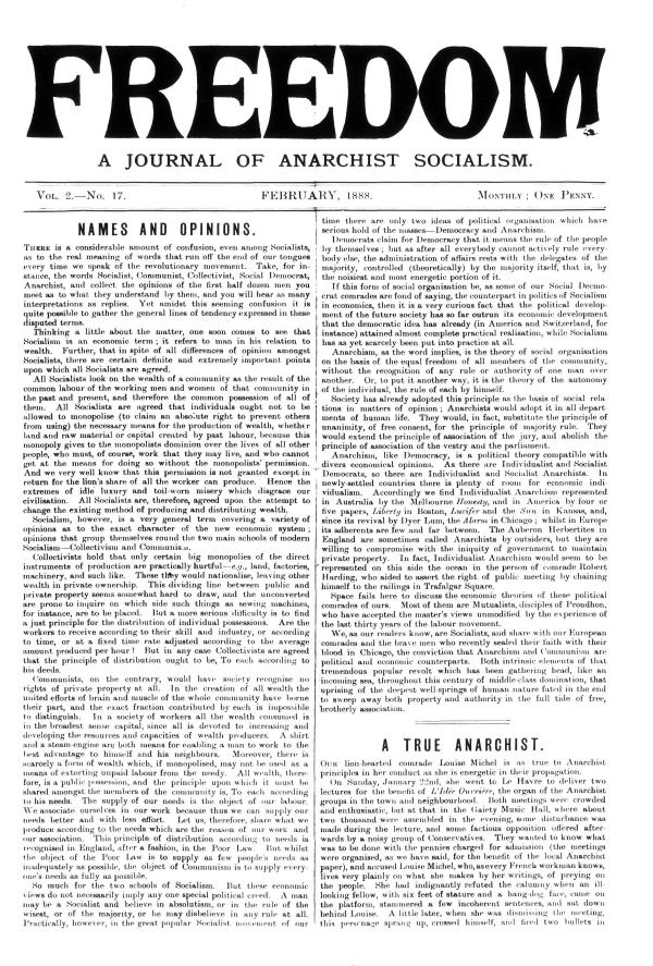 Freedom vol 2. no 17 (February 1888) | libcom.org