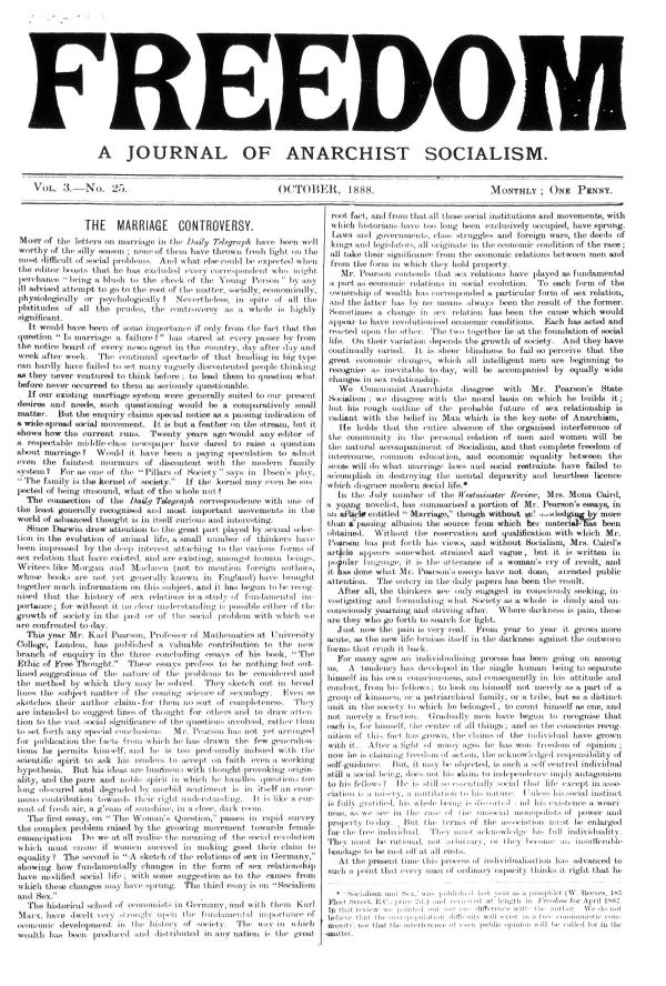 Freedom vol 3. no 25 (October 1888) | libcom.org