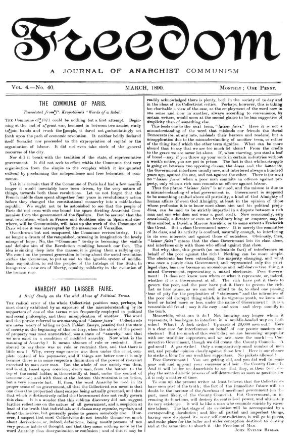 Freedom vol 4. no 40 (March 1890) | libcom.org