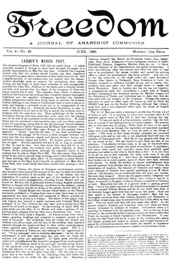 Freedom vol 4. no 43 (June 1890) | libcom.org
