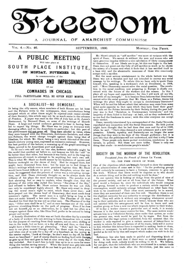 Freedom vol 4. no 46 (September 1890) | libcom.org