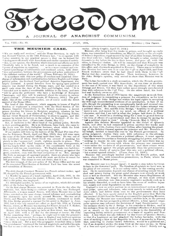 Freedom vol 8. no 89 (July 1894)