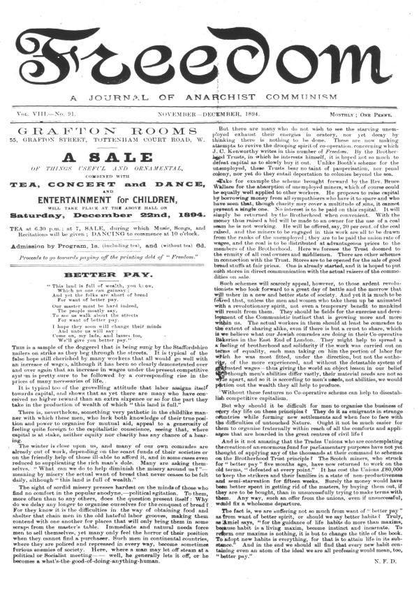 Freedom vol 8. no 91 (November–December 1894) | libcom.org