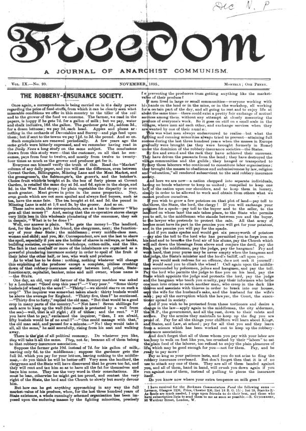 Freedom vol 9. no 99 (November 1895)