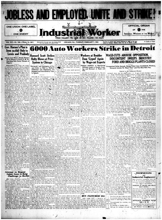 Industrial Worker (February 7, 1933) | libcom.org