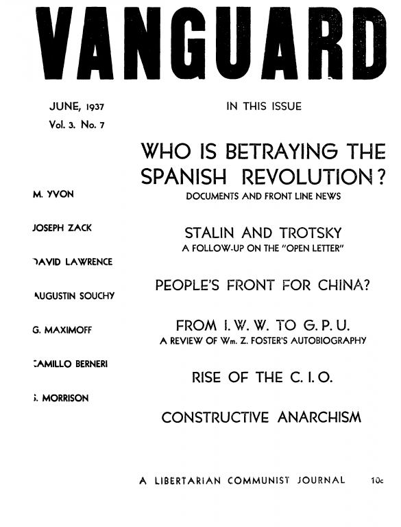 Vanguard (Vol. 3, No. 7, June 1937) | libcom.org