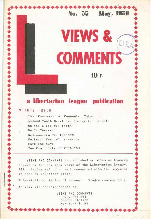 Views and Comments No. 35 (May 1959) | libcom.org